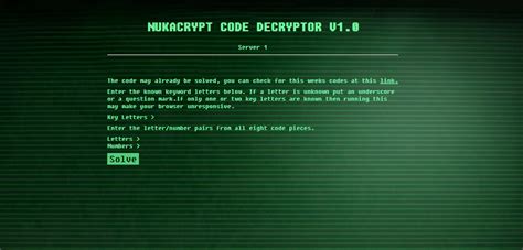 Fallout 76 How To Decrypt Nuke Codes
