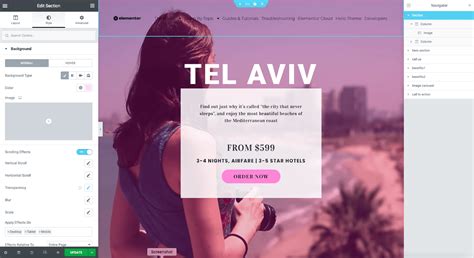 Change Sticky Header Color On Scroll Elementor