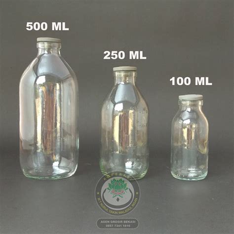 Jual Termurah Botol Kaca 500 Ml Tutup Karet Botol Susu Botol Asi