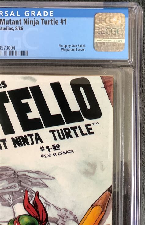 Donatello Teenage Mutant Ninja Turtle 1 1986 Cgc 96 Comic