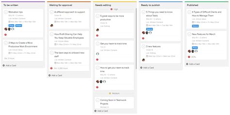 Using Board View For Tasks Teamwork Projects Support