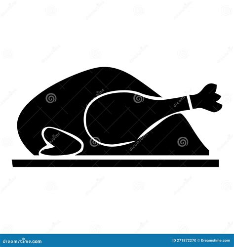 Chicken Symbol Icon Illustration Stock Illustration Illustration Of