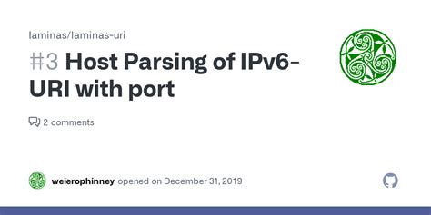 Host Parsing Of Ipv6 Uri With Port · Issue 3 · Laminaslaminas Uri