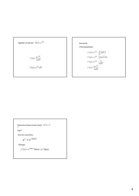 Turunan Fungsi Exponential Pdf