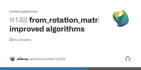 From Rotation Matrix Improved Algorithms Issue 148 Moble Quaternion GitHub