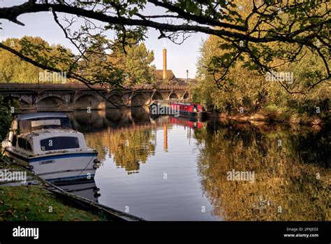 Autumn UK Stratford Upon Avon River Avon Scene Of Stratford Upon Avon