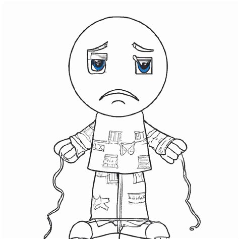 Boneco Triste Desenhos Infantis Para Imprimir E Colorir