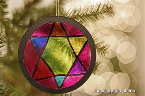 Stained Glass Ornaments Housing A Forest