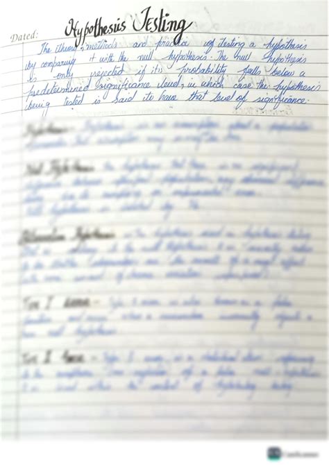 SOLUTION Hypothesis Testing And Types Of Errors Studypool