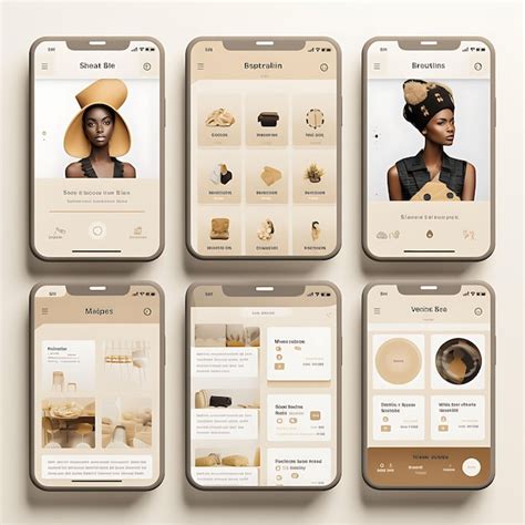 Premium Ai Image Mobile App Design Of Retail Virtual Store App Design Modern And Minimalist