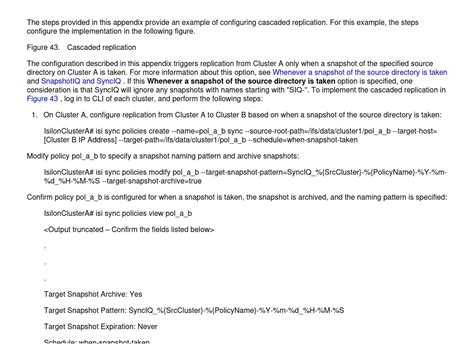 Appendix C Configuring Cascaded Replication Dell Powerscale Synciq