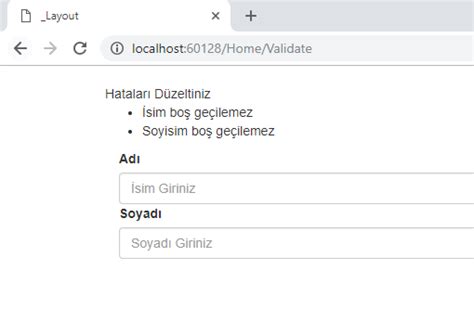 Mvc Validation Summary Nedir Nasıl Kullanılır Bölüm 34
