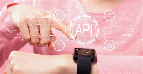 API Application Programming Interface Concept With Woman Pressing