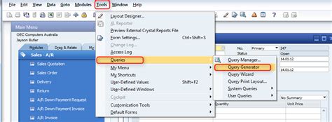 Make A Query In Sap Business One Sap Business One