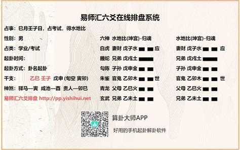 六爻水地比卦测考试官鬼持世卦例增删卜易水地比卦例解析 易师汇传统文化