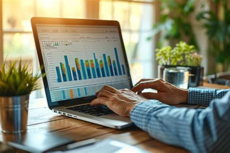 Marketing Strategy Businessman Working Using Laptop Computer To Analyze