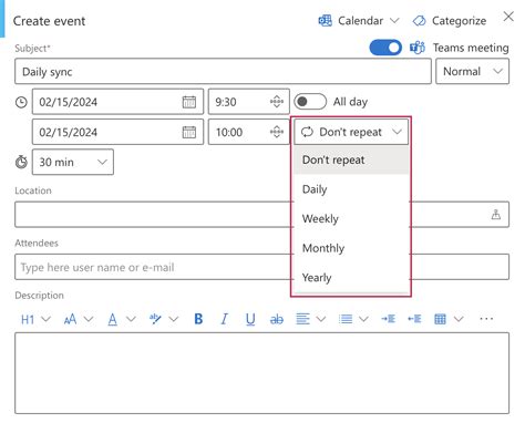 recurring events virtosoftware guides and docs