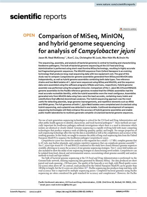 Comparison Of Miseq Minion Pdf Dna Sequencing Single Nucleotide