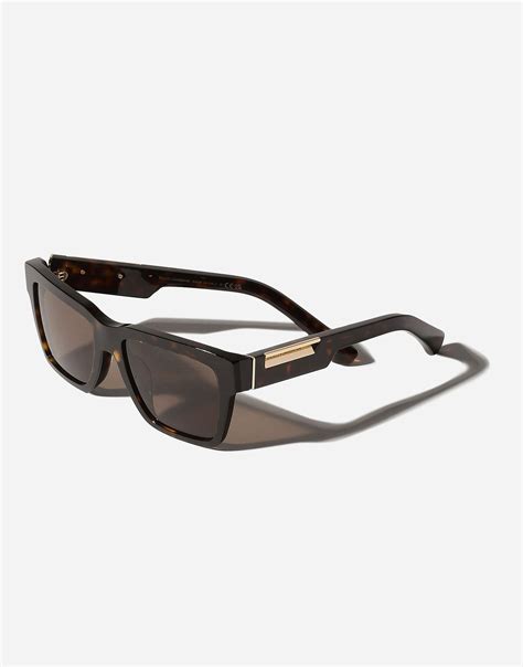 Mirror Logo Sunglasses In Brown For Men Dolceandgabbana®