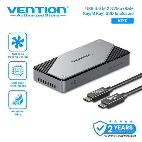 Jual Vention Usb Type C M Nvme Casing Ssd Enclosure Aluminum Alloy Type Shopee Indonesia
