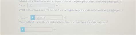 What Is The Y ﻿component Of The Displacement Of The