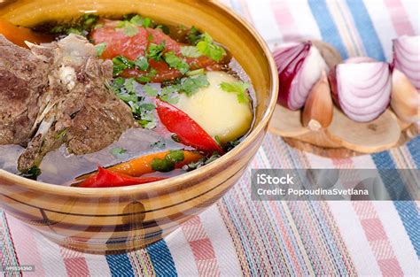 수프 Shurpa전통요법 오리엔털 보관통 양고기 2015년에 대한 스톡 사진 및 기타 이미지 2015년 감자 요리 고기 Istock