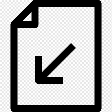 Para Baixo Aplicativo Essencial Seta Documento ícone De Parte