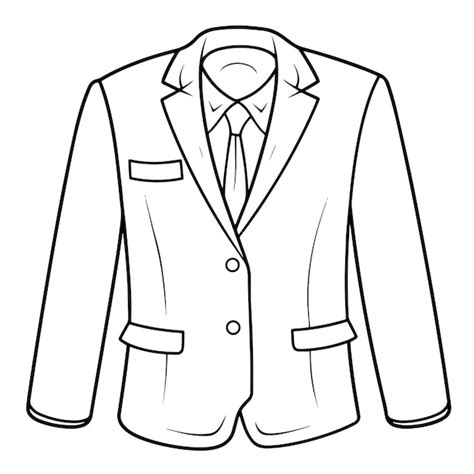 Icono De Contorno De Traje Limpio Y Minimalista Perfecto Para Conceptos
