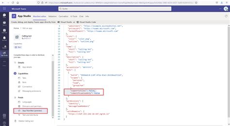 Uploading Manifest With Supportscalling And Supportsvideo Fails With