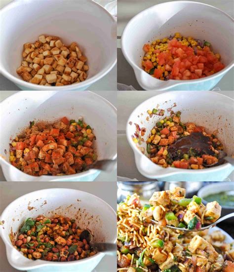 Tofu Peanut Bhel Vegan Gluten Free Healthy Ish Honey Whats Cooking