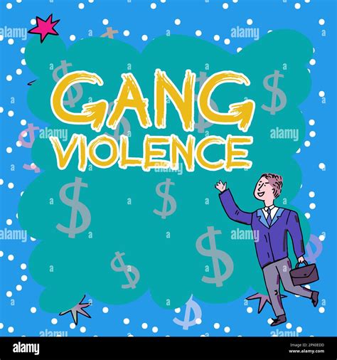 Handwriting Text Gang Violence Concept Meaning Infringement Of The