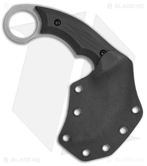 Havocworks Small Karambit Fixed Blade Knife Black G 10 25