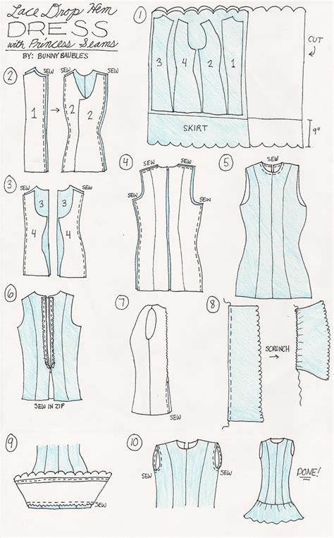 Princess Seam Dress Tutorial Princess Seams Sewing And Drafting A