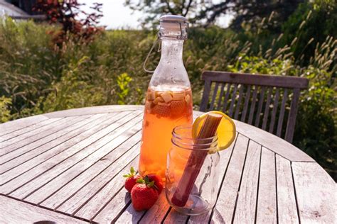 Strawberry Rhubarb Water Kefir Infused With Ginger
