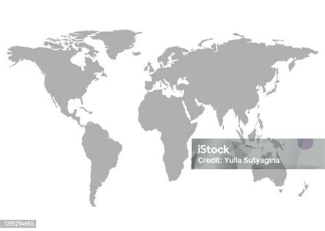 世界地圖灰色範本平地地球世界地圖全球旅行概念在白色背景上隔離的向量向量圖形及更多世界地圖圖片 世界地圖 亞洲 全球商務 Istock