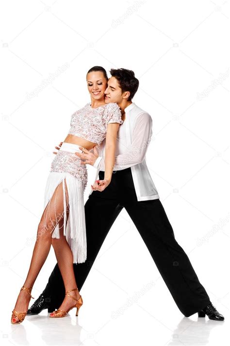 Sensual Salsa Dancing Couple Isolated Stock Photo Andy Pix