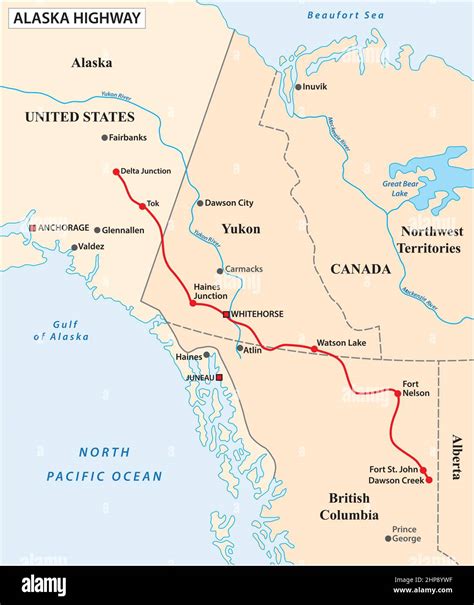 Road Map Of Alaska Highway At Justin Goodenough Blog