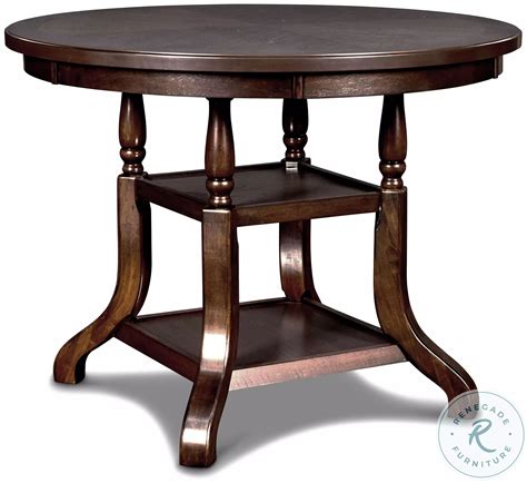 Bixby Espresso Round Counter Height Dining Table From Home Gallery