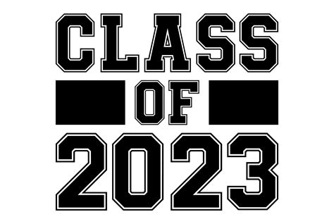 Class Of 2023 Black And White Design Graphic By T Shirt Empire