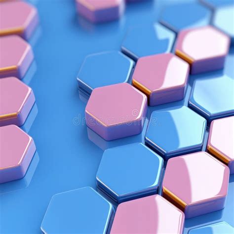 Colorful Hexagonal Patterns With A Modern Abstract Digital Design