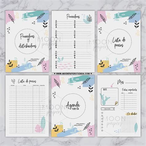 Agenda Emprendedora Perpetua Color Moon Papers