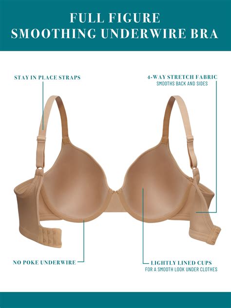 Vanity Fair Radiant Collection Womens Full Figure Lightly Lined