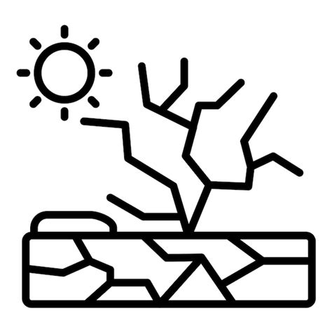 Premium Vector Drought Vector Illustration Style