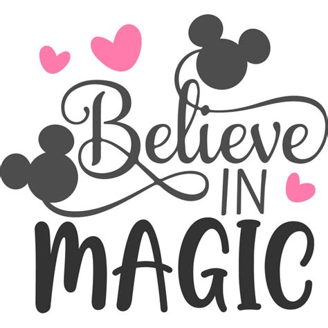Believe In Magic Svg Disney Mickey Mouse Svg Mickey Clipar Inspire