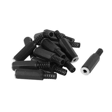 Uxcell 0 13 Jack Stereo Plastic Female Inline Socket Soldering