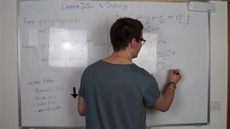 Lineare DGL 1 Ordnung Höhere Mathematik 3 YouTube