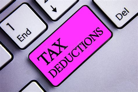 Writing Note Showing Tax Deductions Business Photo Showcasing