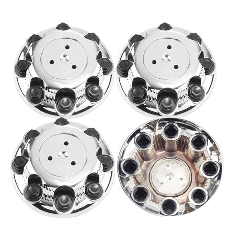 Wheel Center Caps For Chevrolet Express 2500 4pcs Of New Black Silver 8