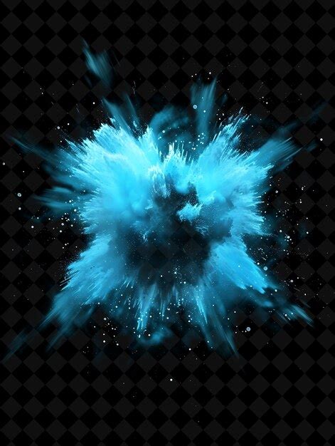 Gigantic Explosion With Sonic Booms Sound Waves And Vibratin Png Neon Effect On Dark Background