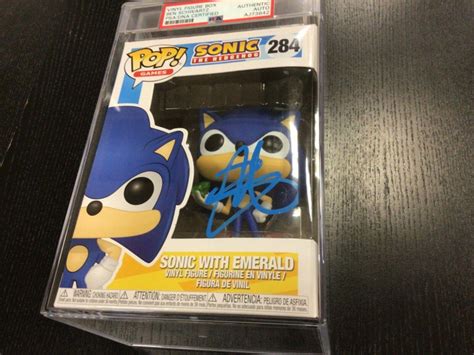 Ben Schwartz Voice Of Sonic The Hedgehog Signed Funko Pop Auto Incased